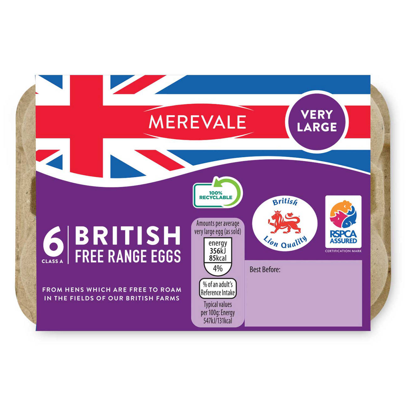 British Very Large Free Range Eggs 6 Pack | ALDI UK